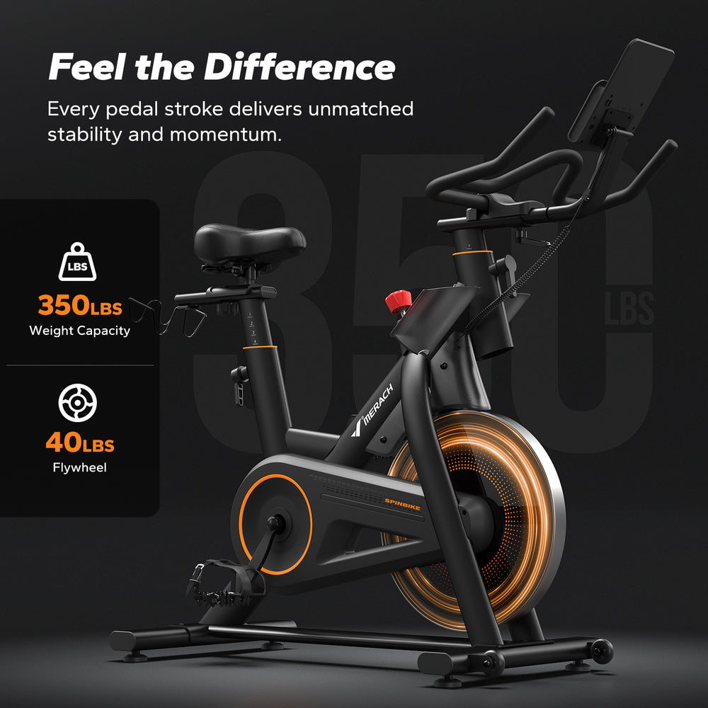 Merach S29 Exercise Bike with 40lbs Flywheel & 350lbs Capacity