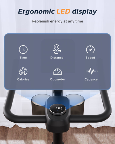 MERACH S26 Cardio Workout Exercise Bike with Comfortable Seat Cushion ...