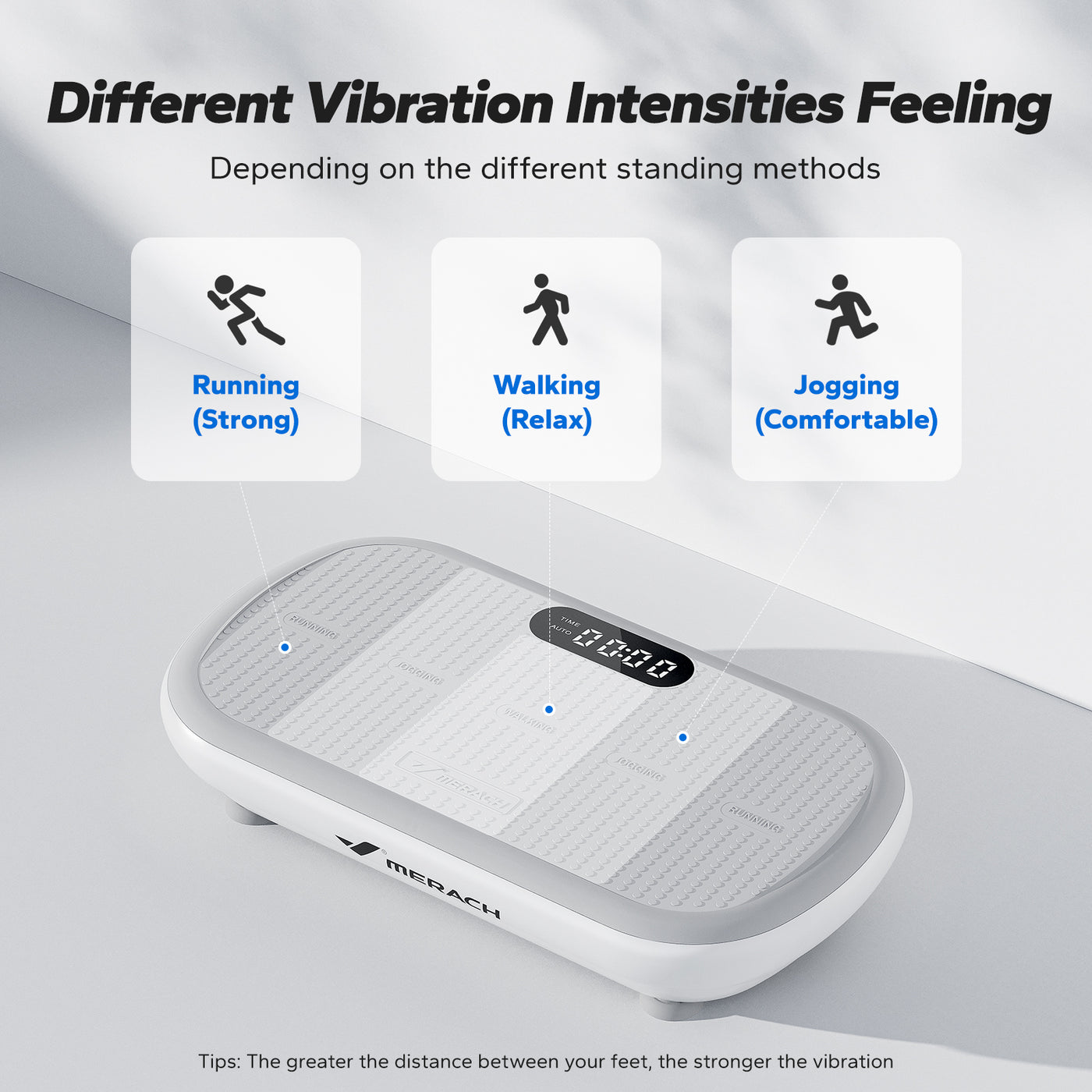 440 lbs Heavy Duty & High Power Vibration Plate for Weight Loss | MERACH