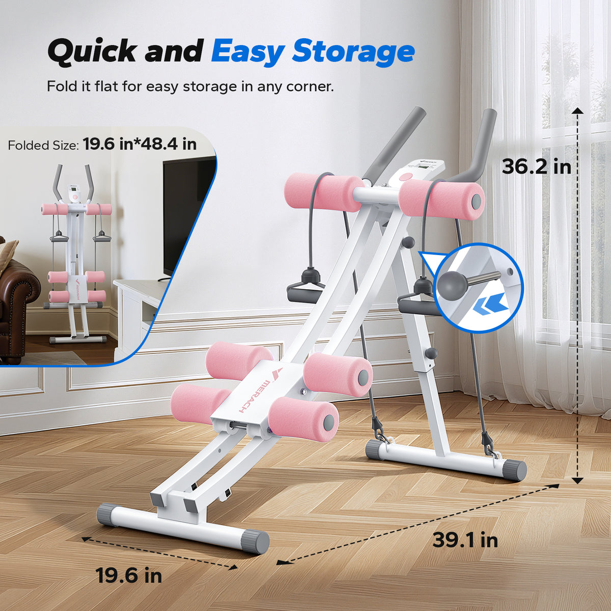 Dual-Track Ab Machine with Single-Side Motion for Stable Core Workouts ...