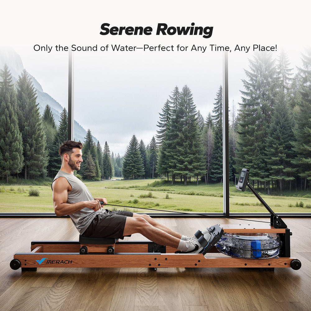 R28 Water Wood Rowing Machine - Home Wood Rowing Machine With Water ...