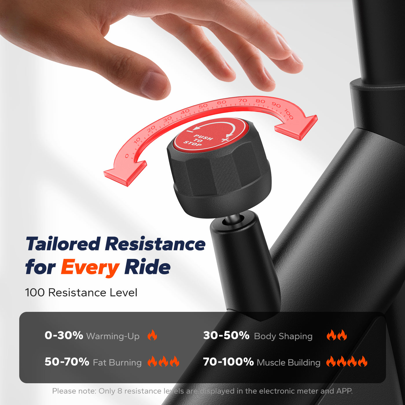 Gym-Grade Infinite Resistance Bike for Long-lasting Home Use | MERACH