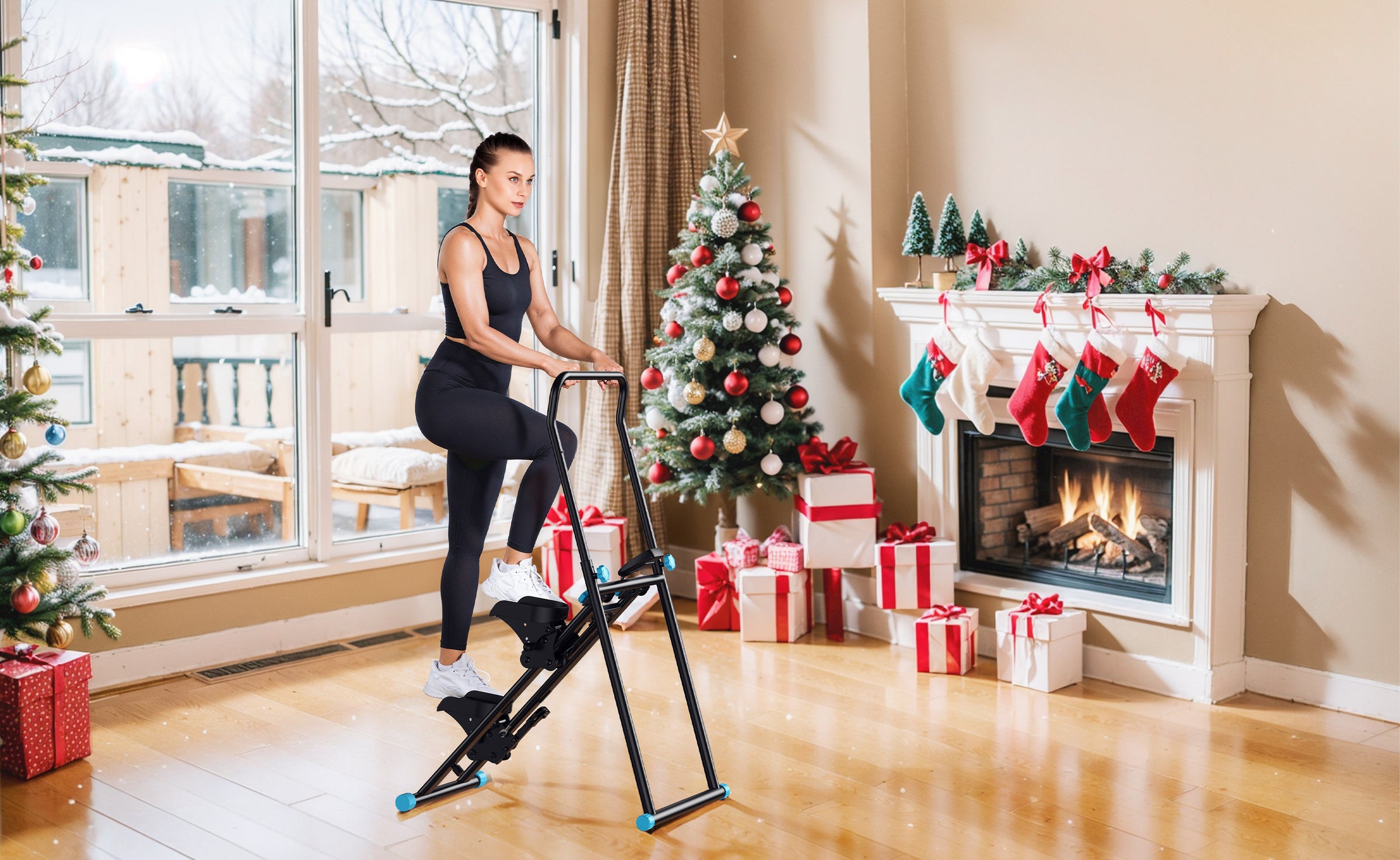 New Version Folding Vertical Climber Stair Stepper Machine with ...