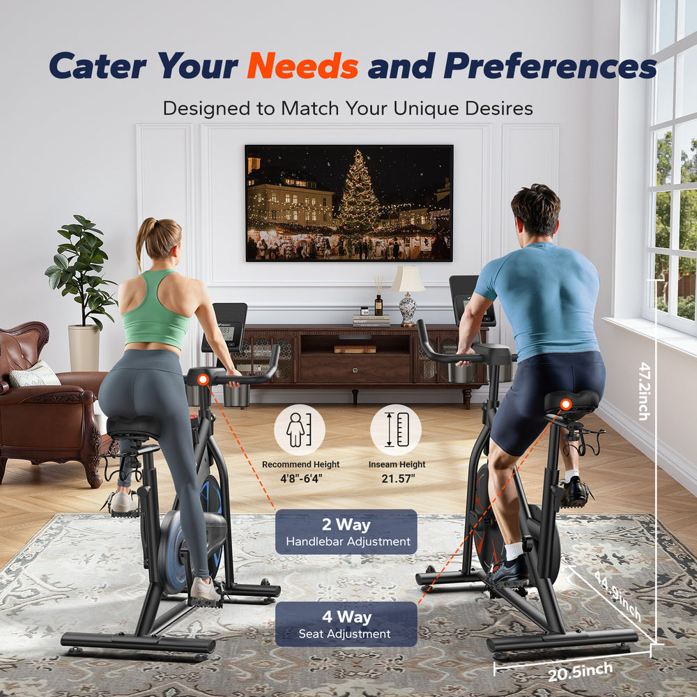 Gym-Grade Infinite Resistance Bike for Long-lasting Home Use | MERACH