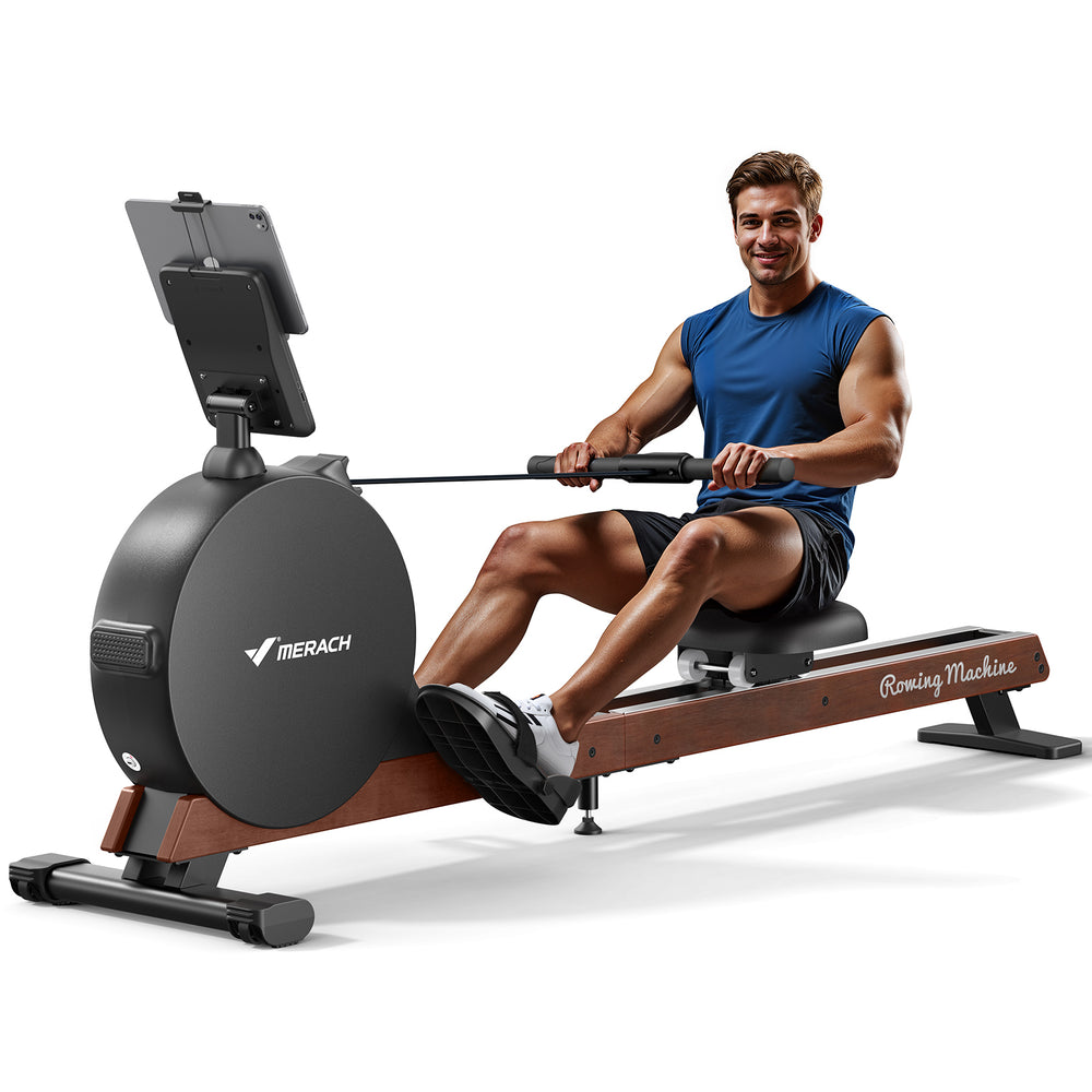 Magnetic Rowing Machine for Beginners - Self-powered Rower with LED ...
