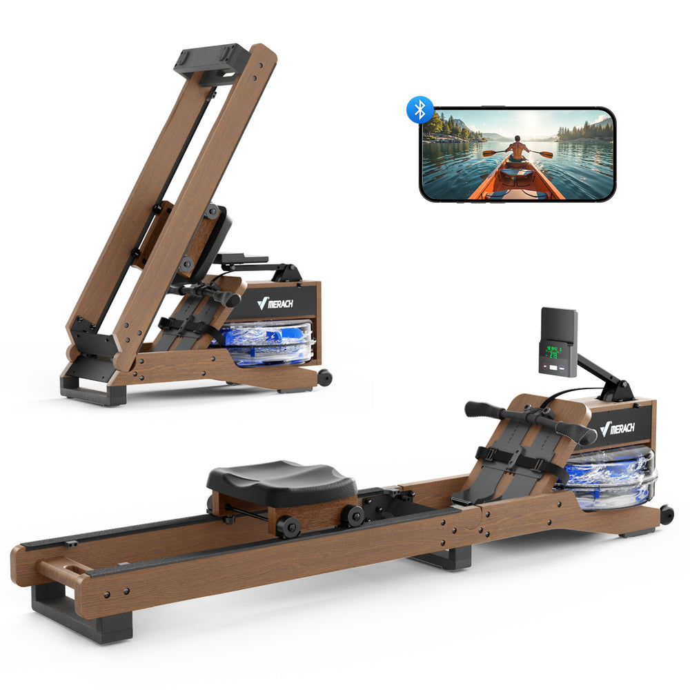 CoreRow R300 Rubberwood Water Rower - Indoor Rowing Machine | MERACH