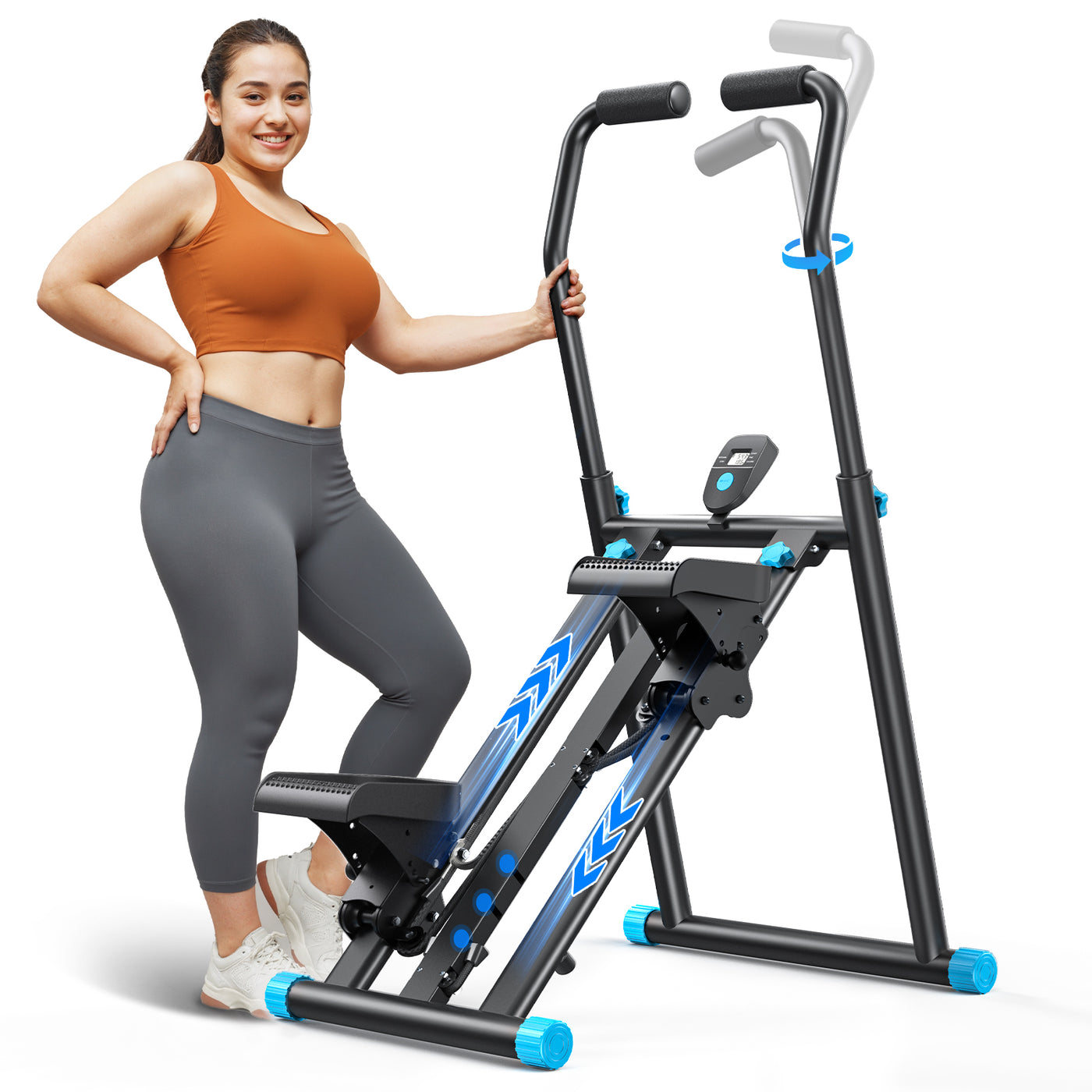 New Version Folding Vertical Climber Stair Stepper Machine with ...