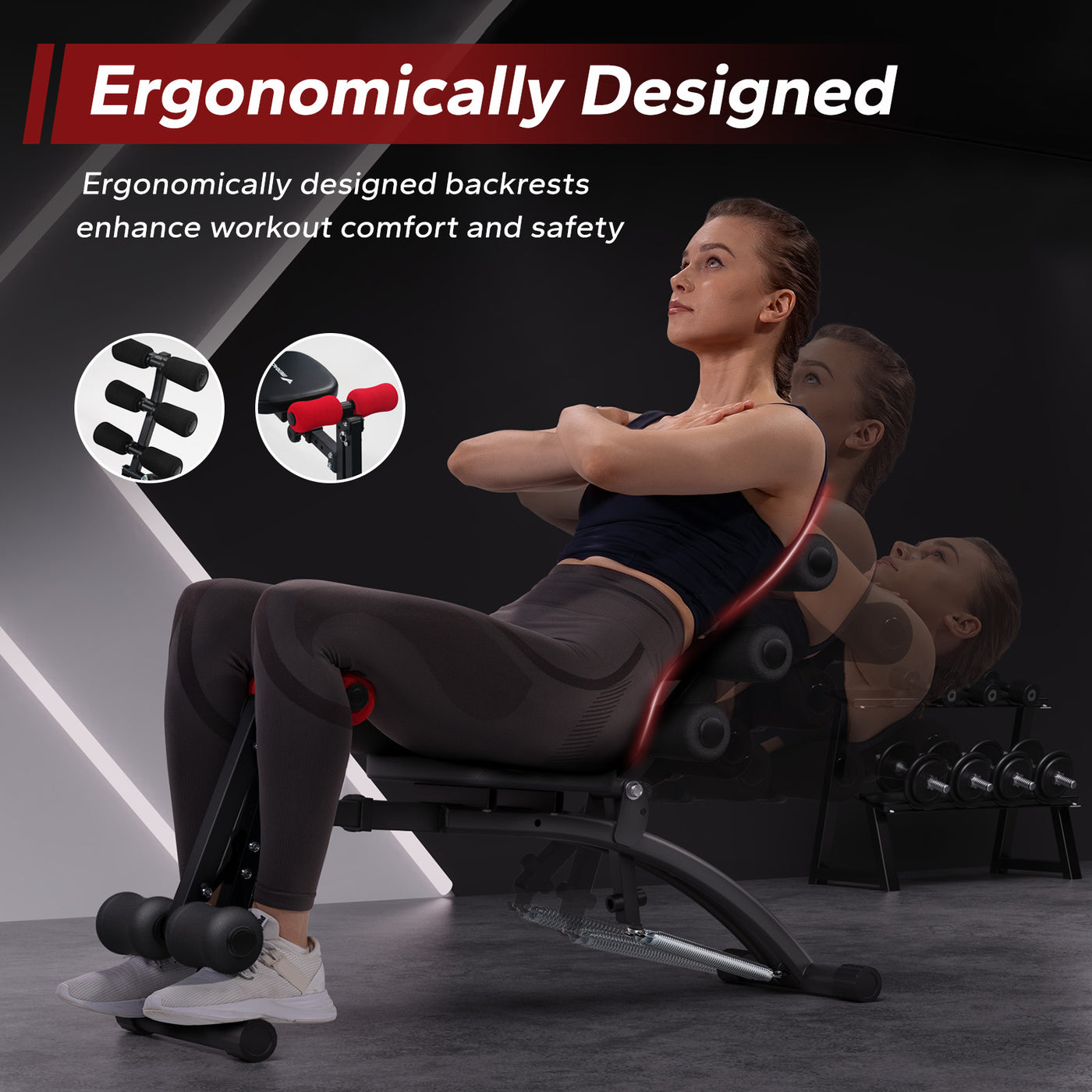Multi-Functional Adjustable Ab Trainer - Reverse Situp Bench For ...