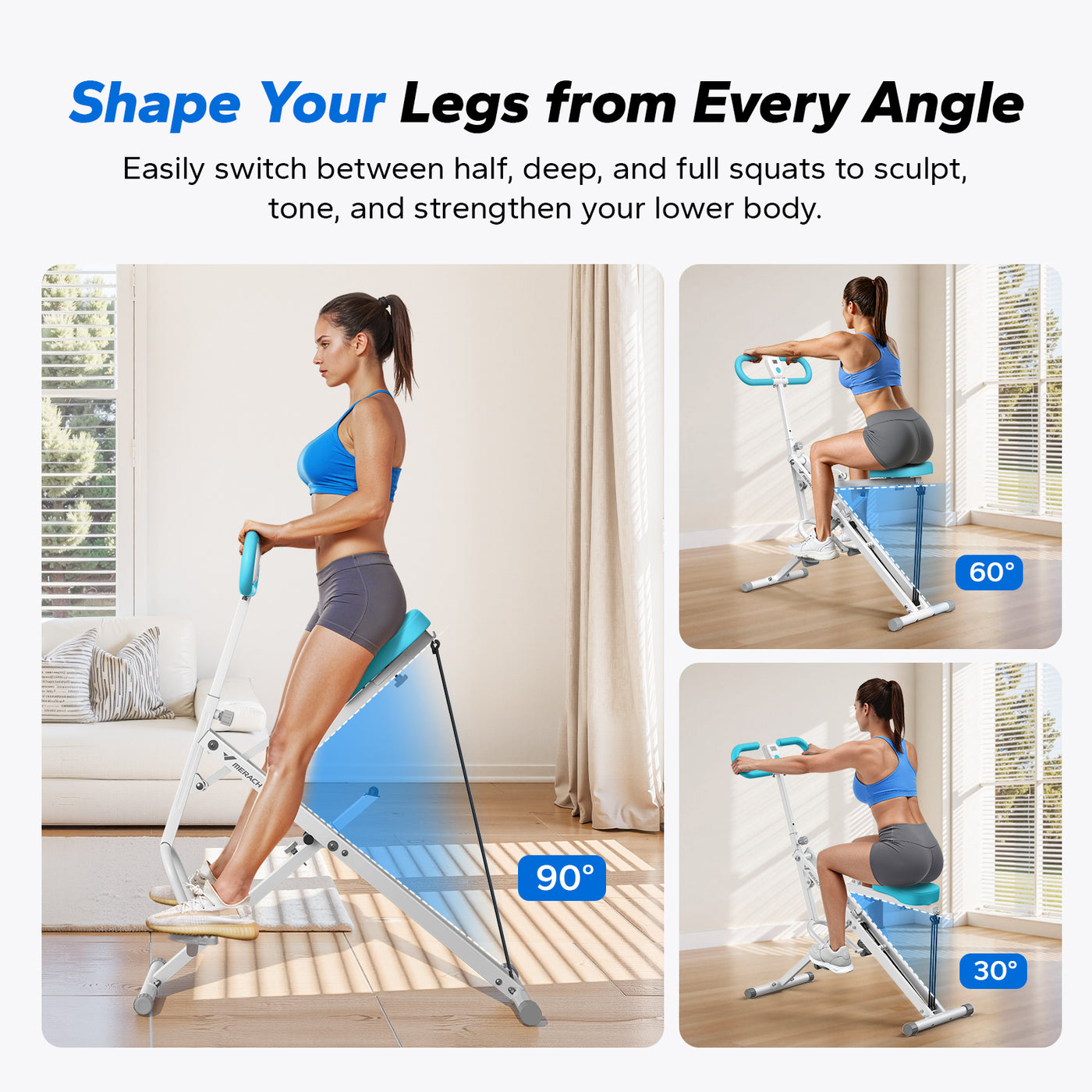 Assisted Squat Machine - Foldable Squat Assist for Home | MERACH