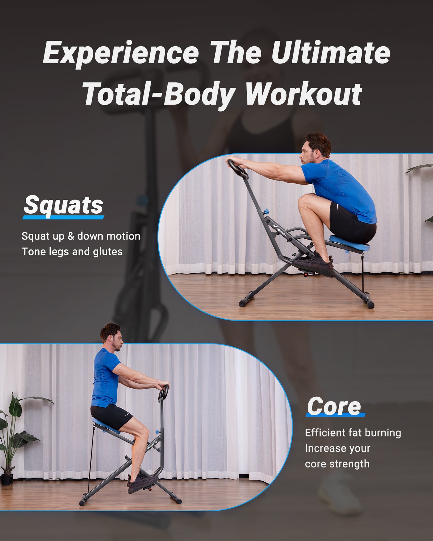 Assisted Squat Machine - Foldable Squat Assist for Home | MERACH