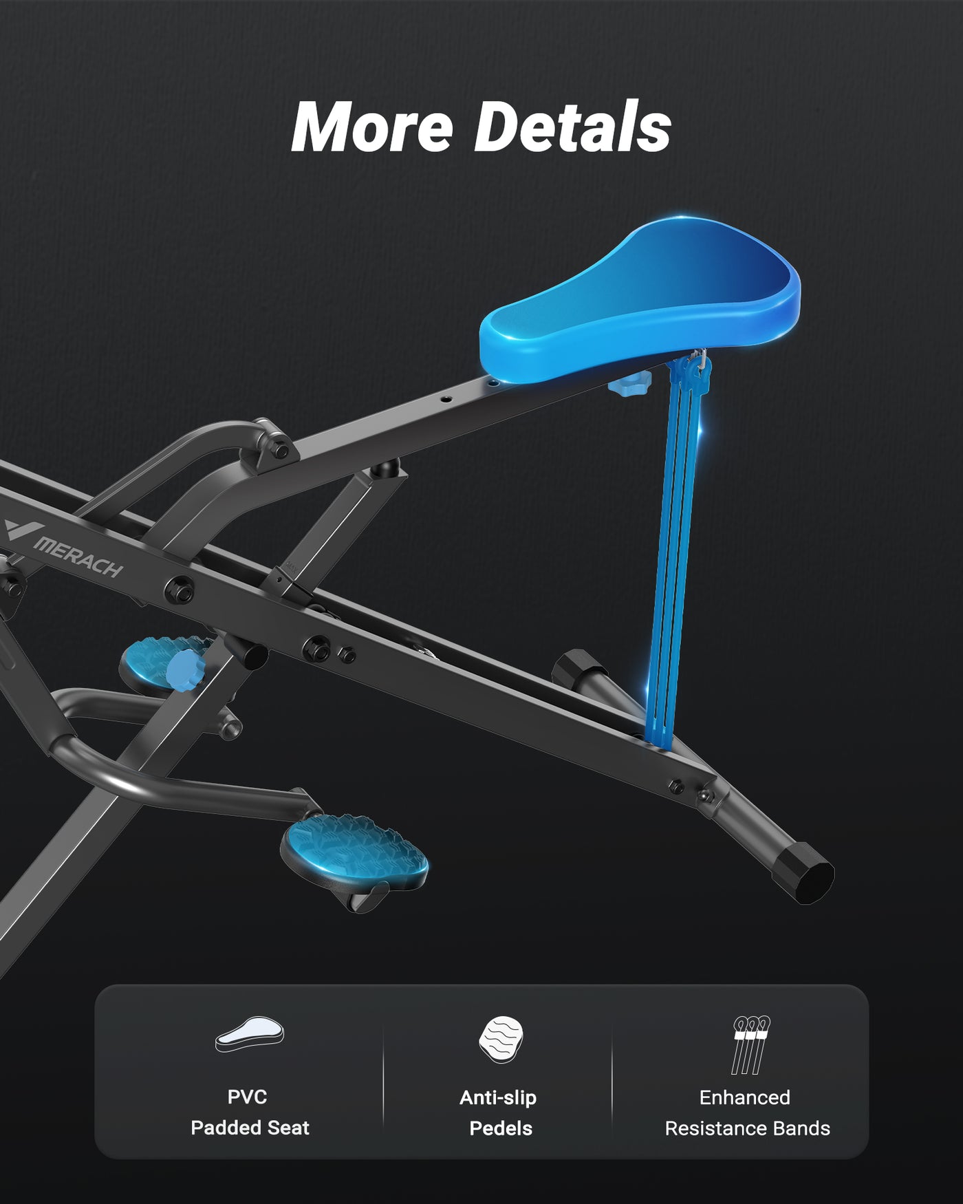 MERACH 2 in 1 R07 Foldable Squat Assist Trainer Machine for Home