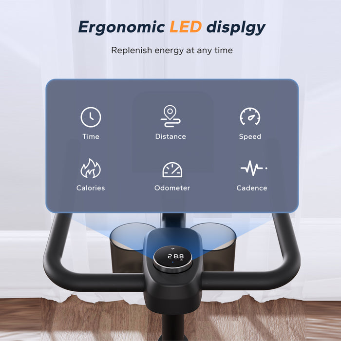 MERACH S26 Cardio Workout Exercise Bike with Comfortable Seat Cushion ...