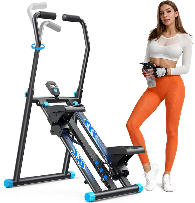 Folding Vertical Stair Stepper – Adjustable Stepper Climber Machine for ...