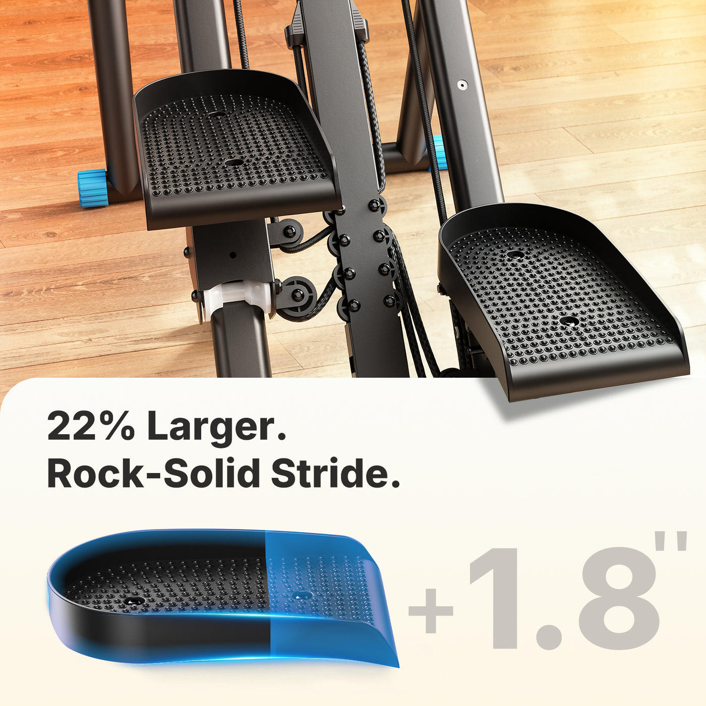 Folding Vertical Stair Stepper – Adjustable Stepper Climber Machine for ...