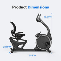 S19 Pro Recumbent Exercise Bike for Seniors – Sit Down Stationary ...
