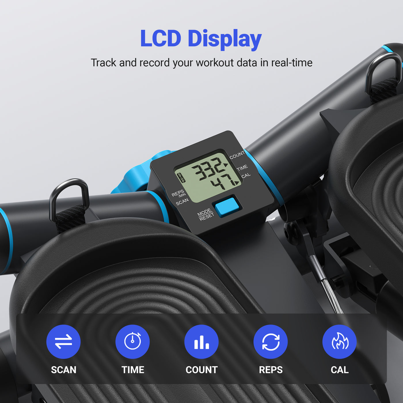 MERACH 2354 Mini Stepper for Exercise with Resistance Bands for Full ...