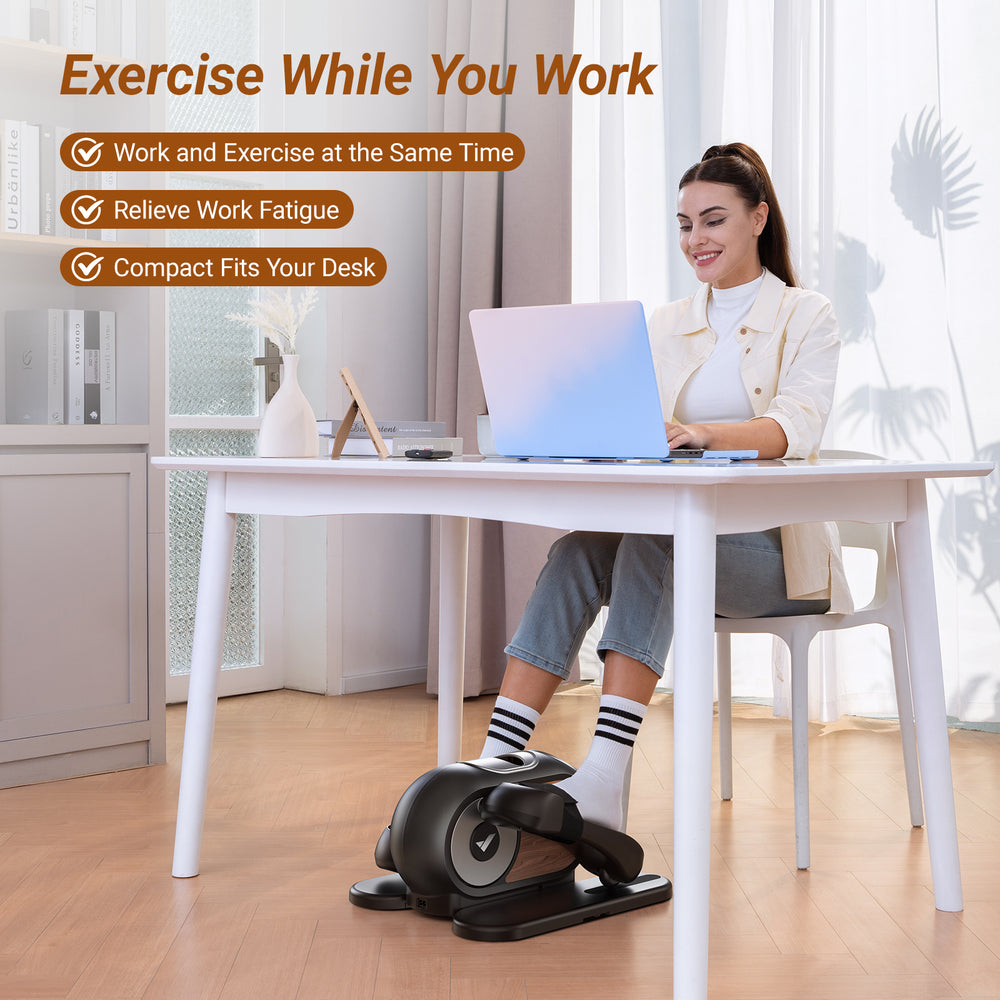 Under-Desk Elliptical Machine – Quiet Electric Elliptical for Daily ...