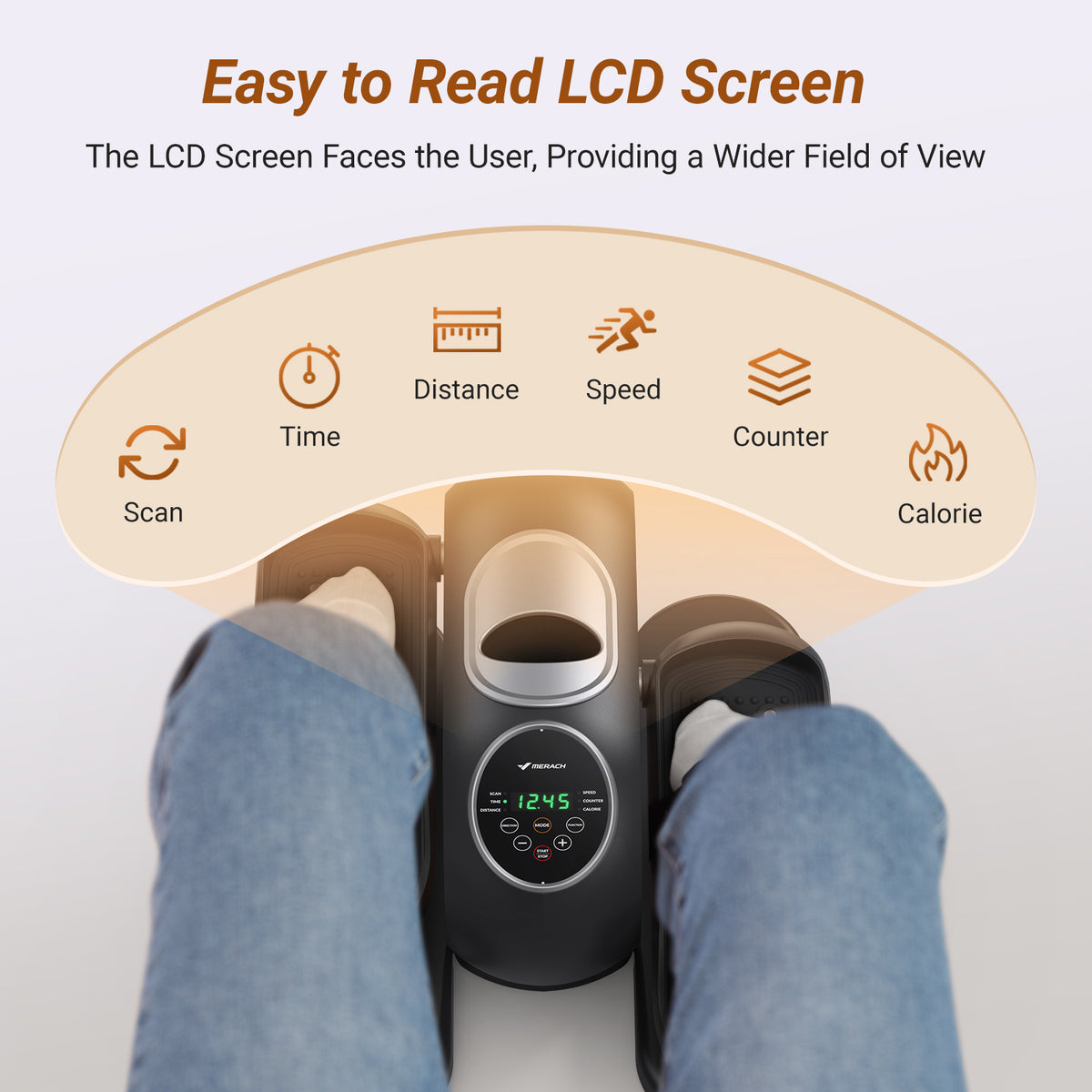 Under-Desk Elliptical Machine – Quiet Electric Elliptical for Daily ...