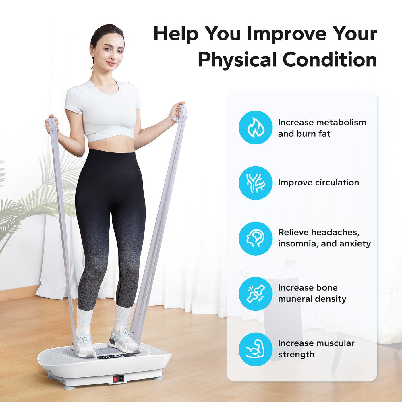 MERACH Whole Body Vibration Plate, Whole Body Workout Vibration ...