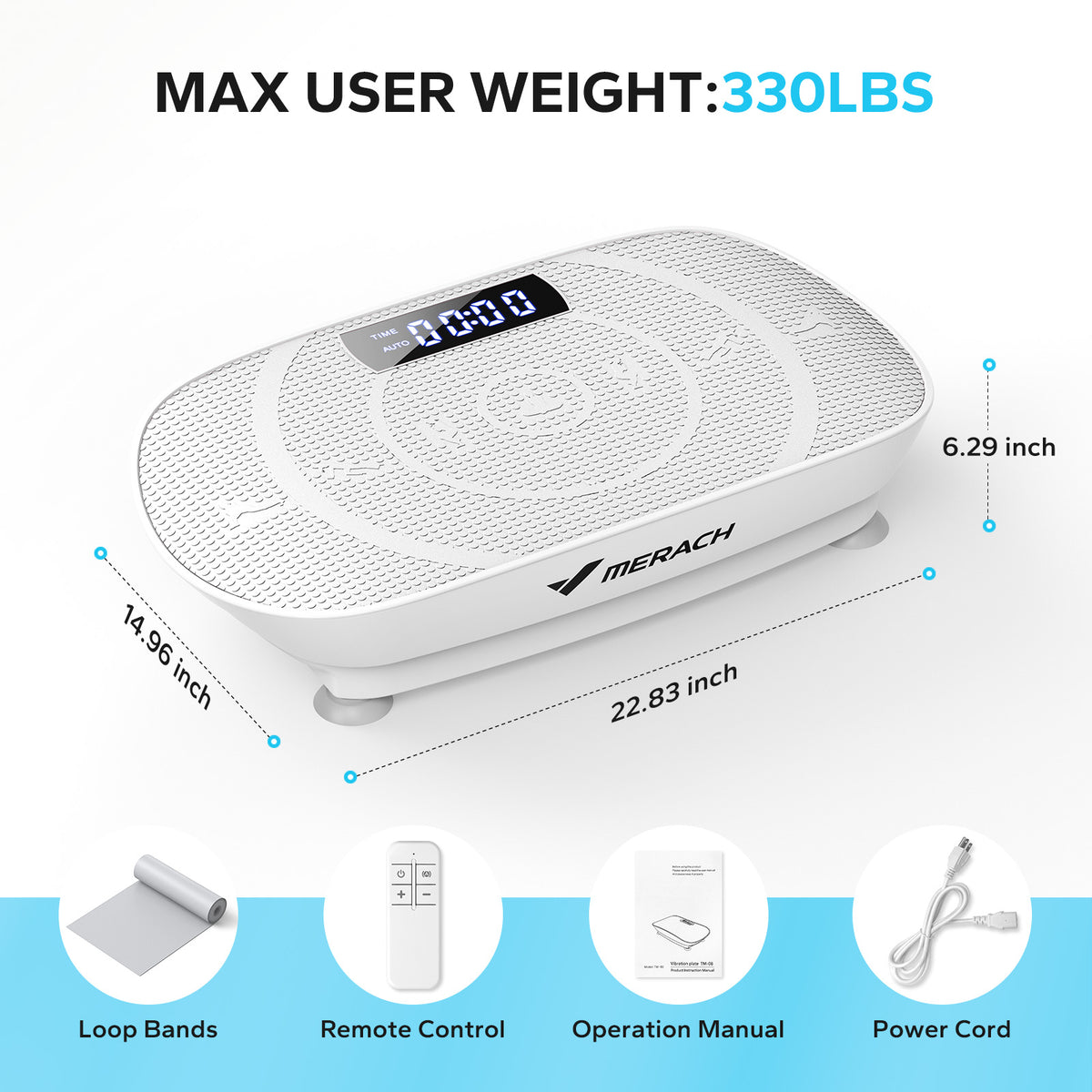 MERACH Whole Body Vibration Plate, Whole Body Workout Vibration ...