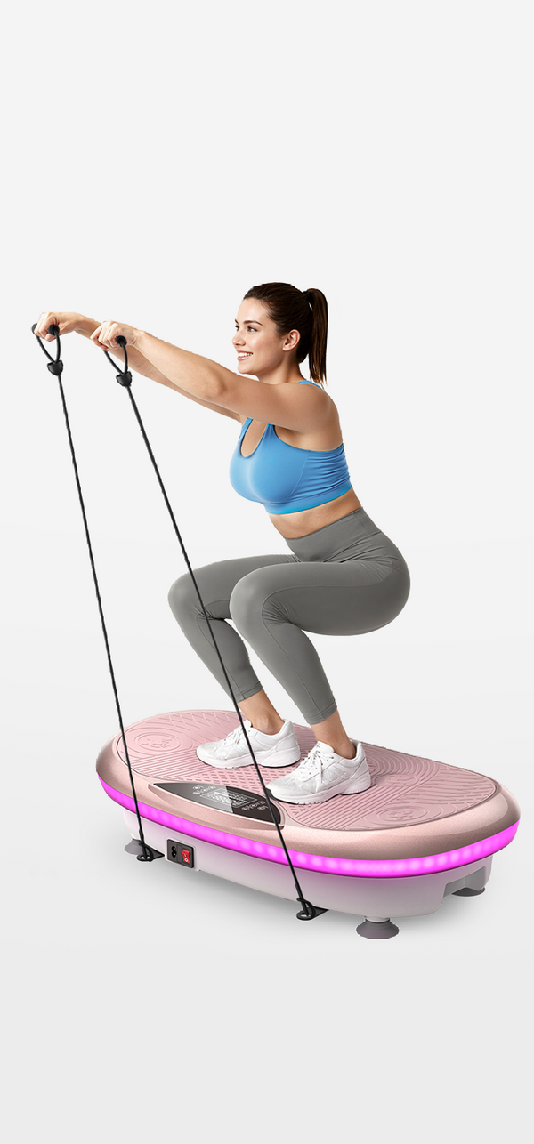4D Vibrating Workout Plate with 7 Modes & 5 Programs for Total Body ...