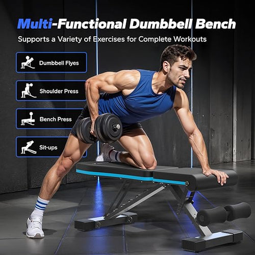 Foldable Weight Bench for Home Gym Workouts | MERACH