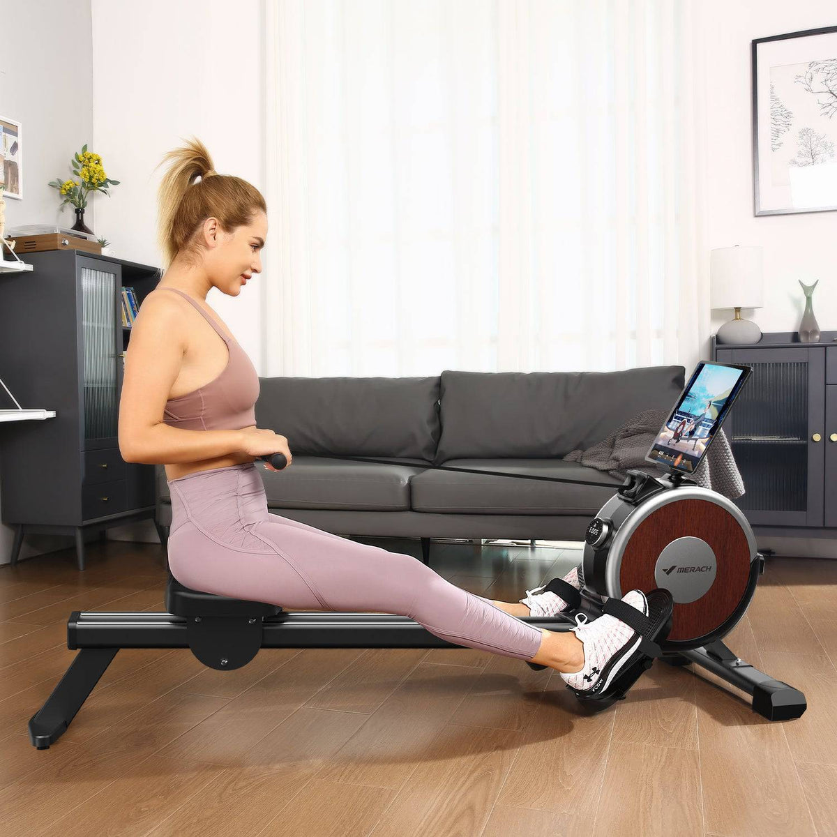 MERACH's Budget-Friendly Q1S Home Smart Rower with Auto Resistance